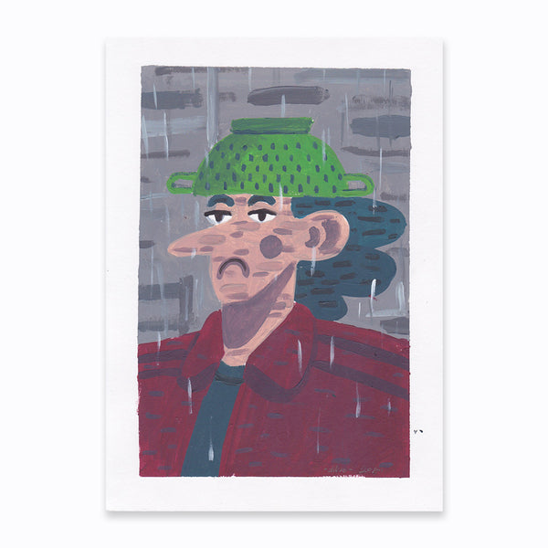 Woman with colander helmet – Ó! Galeria